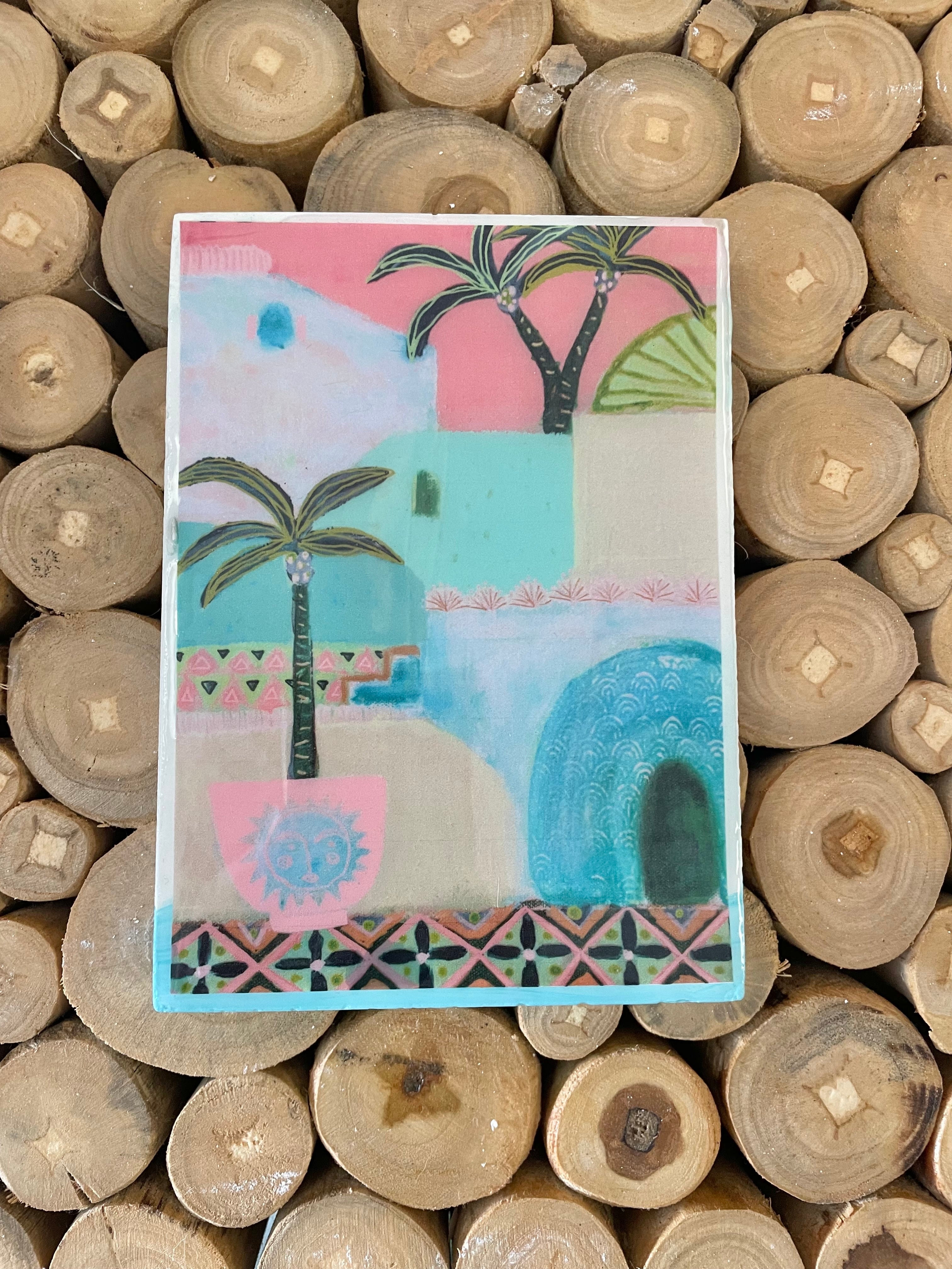 Sue Fantini Tile - Chefchaouen – White Pick it Fence