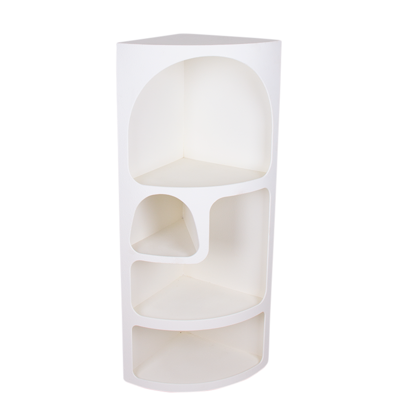 Santorini Corner Niche Shelf Shadow Box Display Shelf – White Pick it Fence